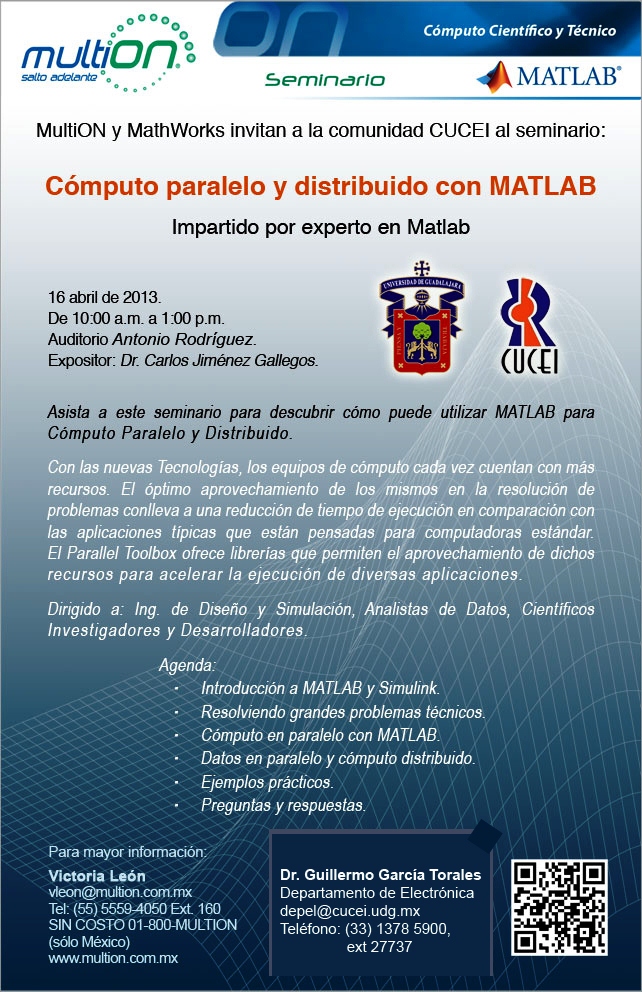 Seminario de cómputo paralelo y distribuido con MATLAB | Centro ...