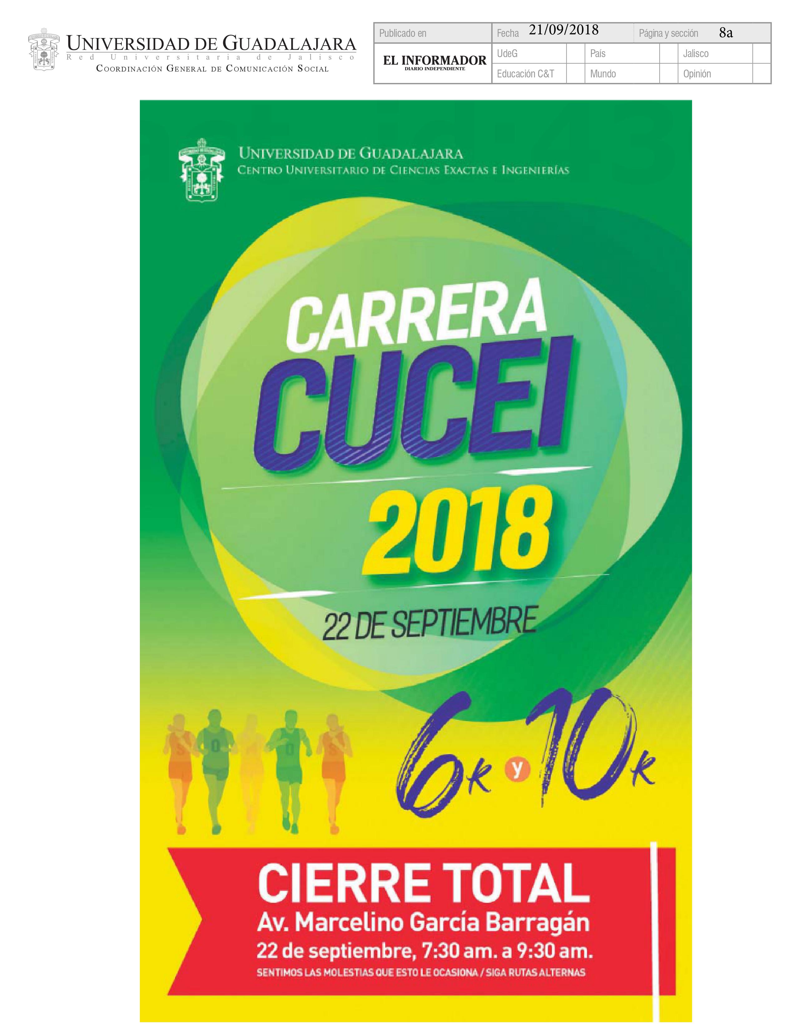 Carrera CUCEI | Centro Universitario de Ciencias Exactas e Ingenierías