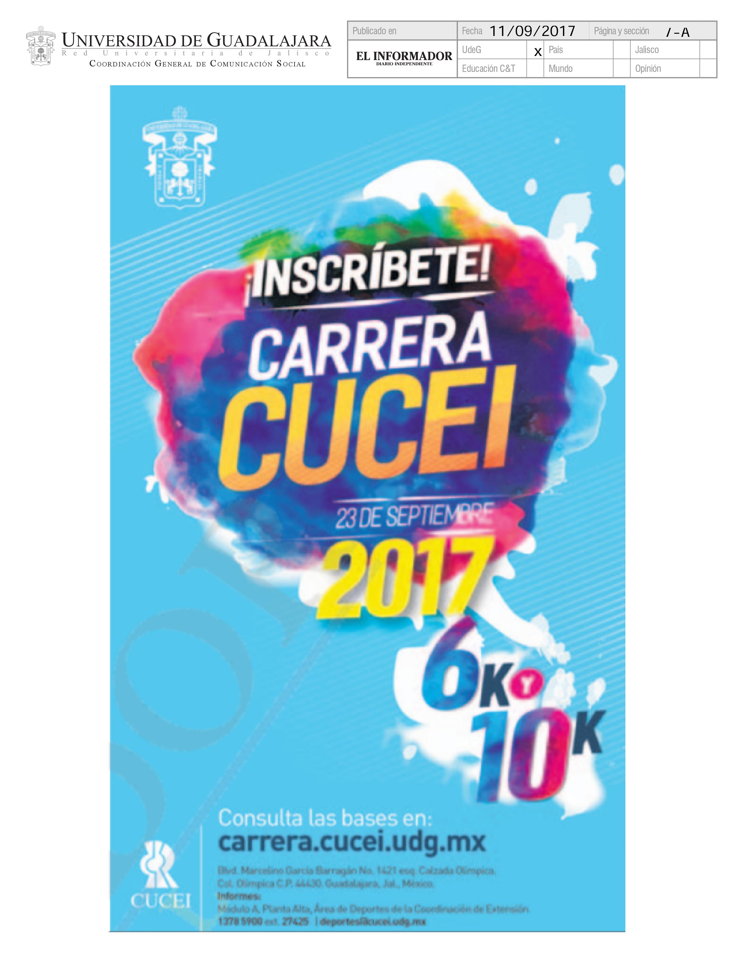 Carrera CUCEI | Centro Universitario de Ciencias Exactas e Ingenierías