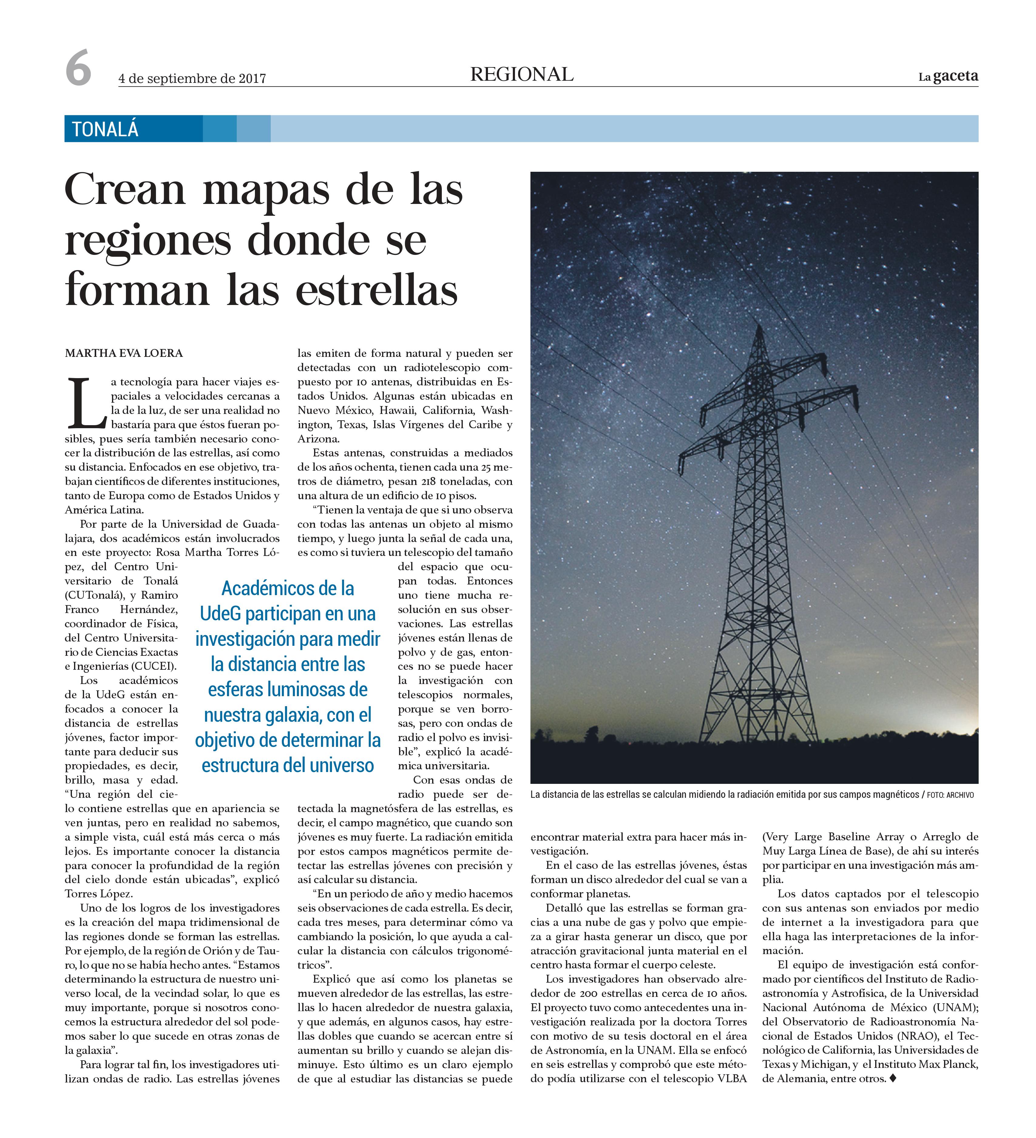 Crean mapas de las regiones donde se forman las estrellas | Centro ...